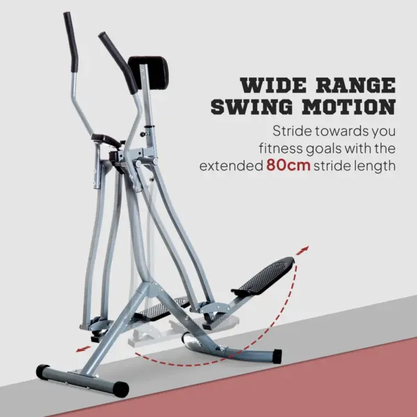 Cross Trainer Air Walker Glider Home Gym Fitness Workout Machine, Grey ...